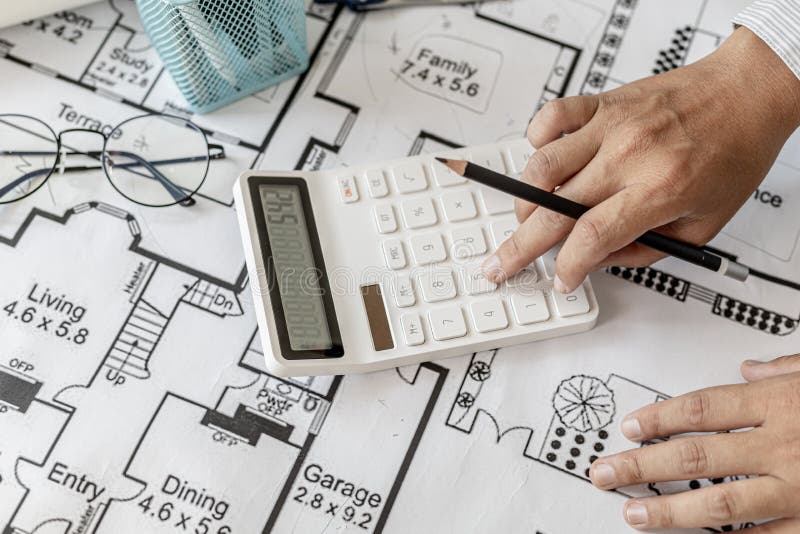 The Architects Pressed a Calculator To Calculate the Area in a ... The Architects Pressed a Calculator To Calculate the Area in a ...