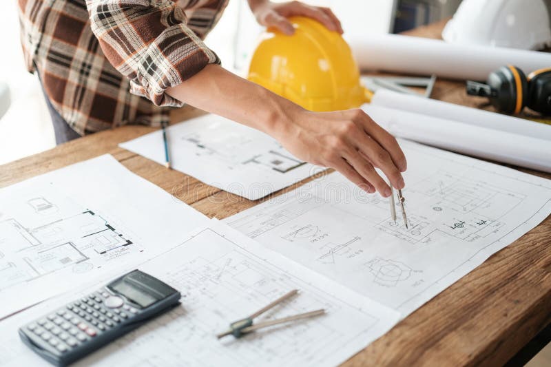 Architects Talking at the Table Teamwork and Workflow Creation Concepts ...