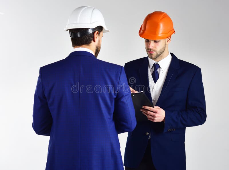 Engineer Back View Isolated Stock Image - Image of industry, yellow ...