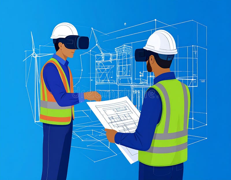 Architects Using VR for Sustainable Building Design Stock Image - Image ...