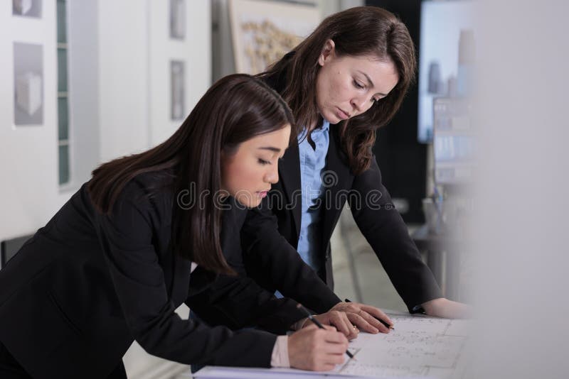 Meeting of Engineers or Architects Shaking Hands for Project Work with ...