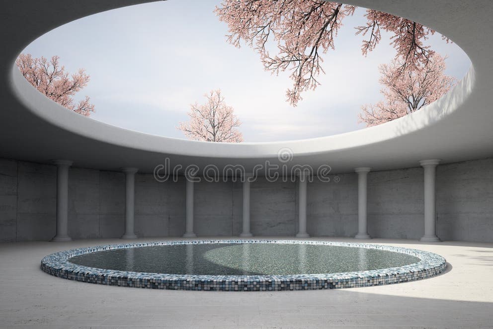 Architectual Concept with Spring Stock Illustration - Illustration of ...