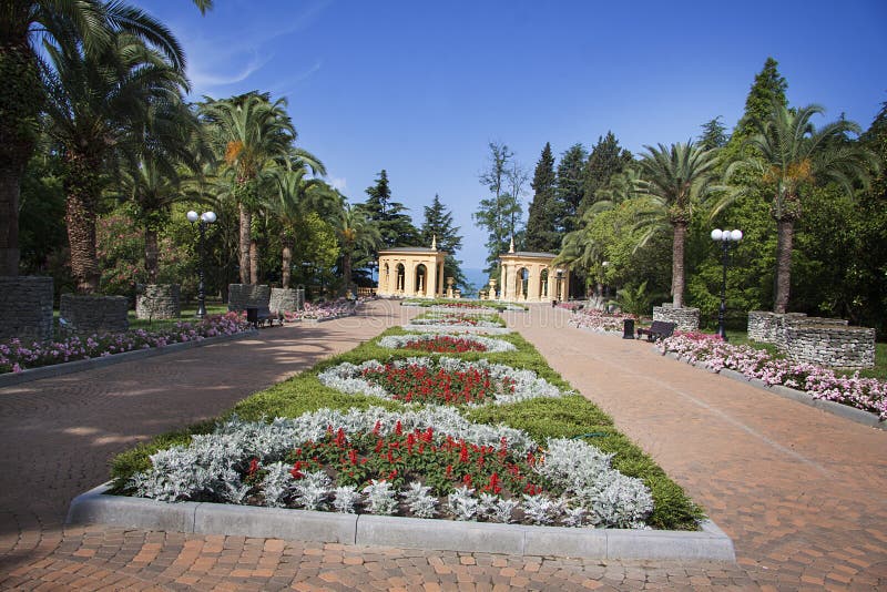 Architectual and Gardening Ensemble Stock Image - Image of gardening ...
