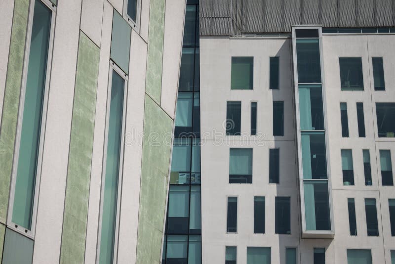 Architecturaal Detail Van Een Modern Gebouw Stock Afbeelding - Image of ...