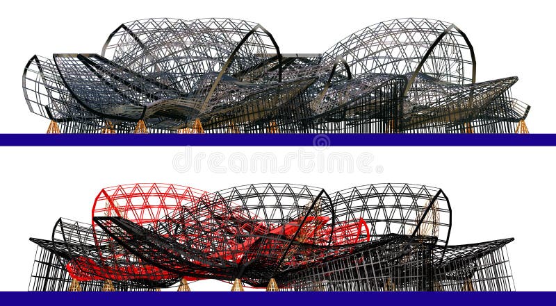 Architectural Abstract 3d Composition Stock Illustration - Illustration ... Architectural Abstract 3d Composition Stock Illustration - Illustration ...