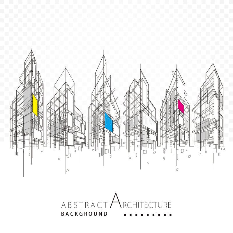 Architectural Abstract Background Stock Vector - Illustration of design ...