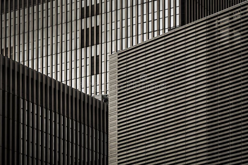 Architectural Abstract Background. Geometric Design and Overlapping ...