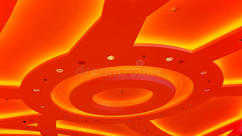 Architectural Abstract Ceiling Light Fixture Stock Photo - Image of ...