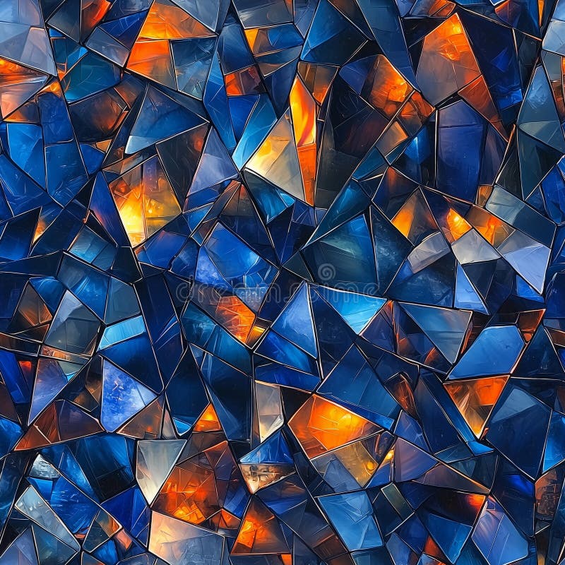 Architectural Abstract Pattern with Stacked Modernist Geometry and ...