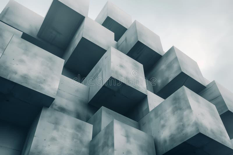 Abstract Geometric Structure of Cubes Stock Photo - Image of creative ...