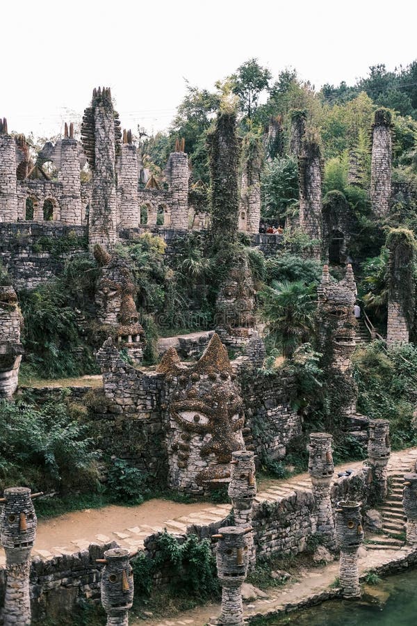 Architectural Art Made of Stone Stock Photo - Image of building ...