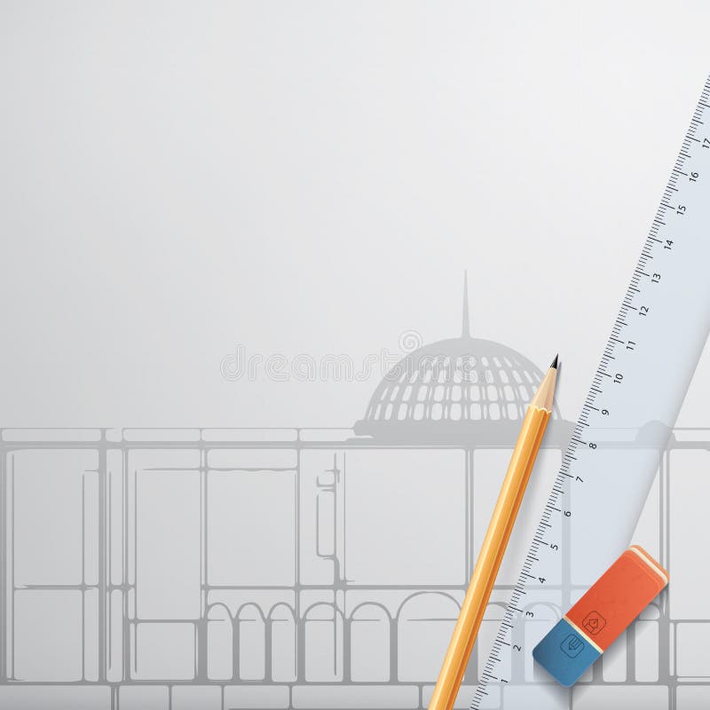 Architectural Background for Architectural Project, Stock Illustration ...