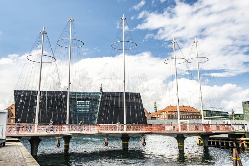 Architectural Beauty of Copenhagen S Famous Circle Bridge Editorial ...