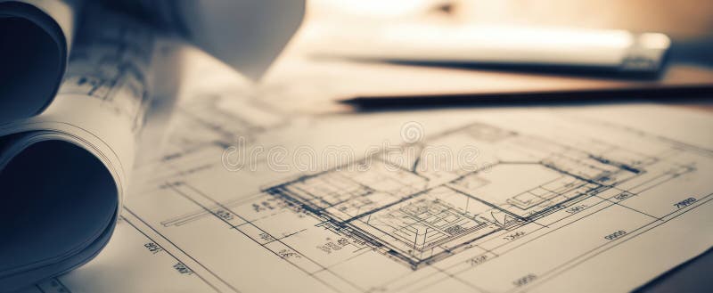 The Architectural Blueprint Demonstrating Intricate Design and Planning ...