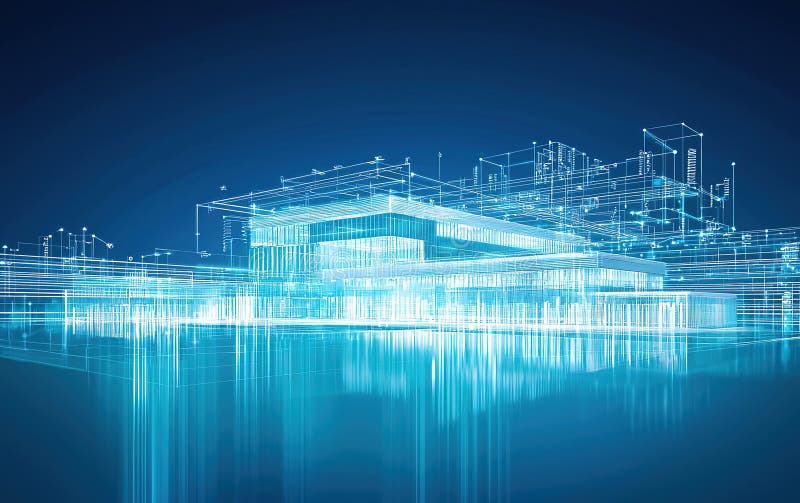 Architectural Blueprint of a Modern Building Showcasing Innovative ...