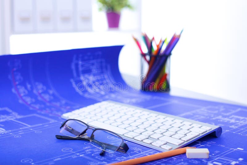 Architectural Blueprints and Blueprint Rolls and a Drawing Instruments ... Architectural Blueprints and Blueprint Rolls and a Drawing Instruments ...