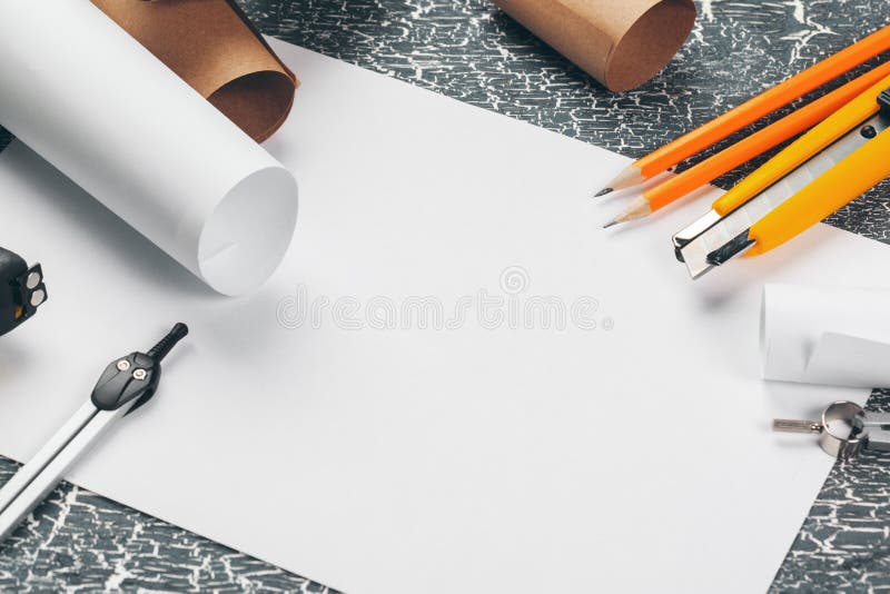 Architectural Blueprints and Blueprint Rolls and a Drawing Instruments ... Architectural Blueprints and Blueprint Rolls and a Drawing Instruments ...