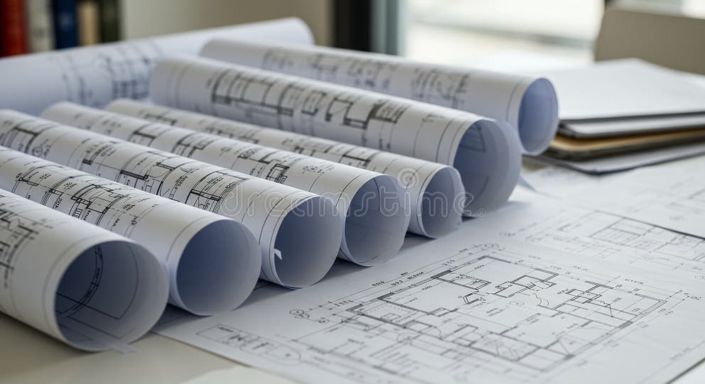 Architectural Blueprints, Construction Plans, Design Drawings, Rolled ...