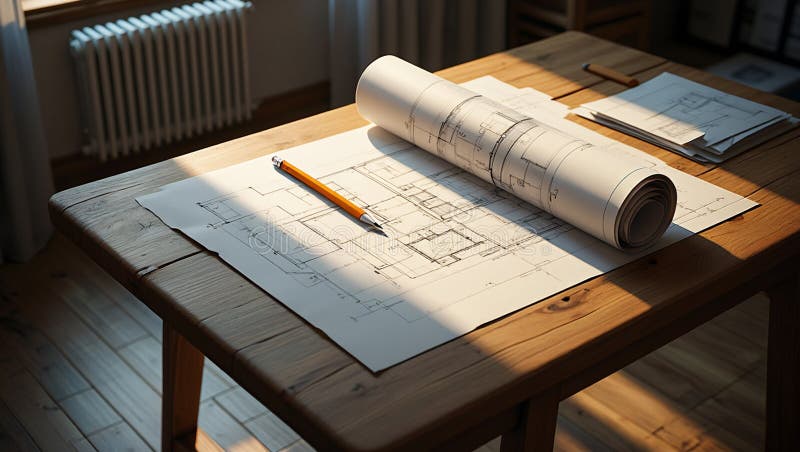 Architectural Blueprints: Innovative Designs and Professional Floor Plans. Stock Illustration ...