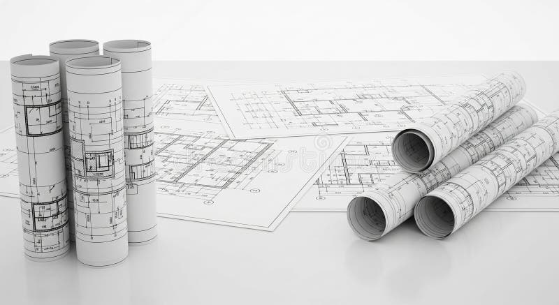 776 Rolled Technical Blueprints Stock Photos - Free & Royalty-Free ...