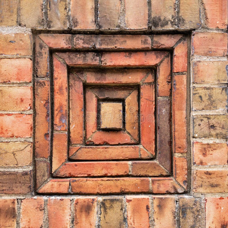 Architectural Brick Pattern Stock Photo - Image of brick, shadows ...