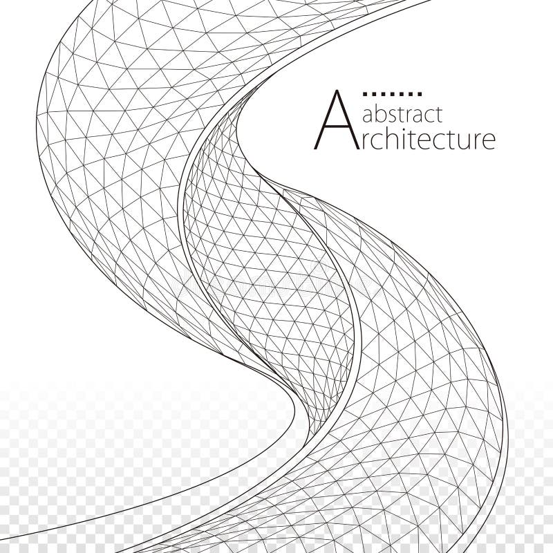 Architectural Building Design Abstract Background Stock Vector ...