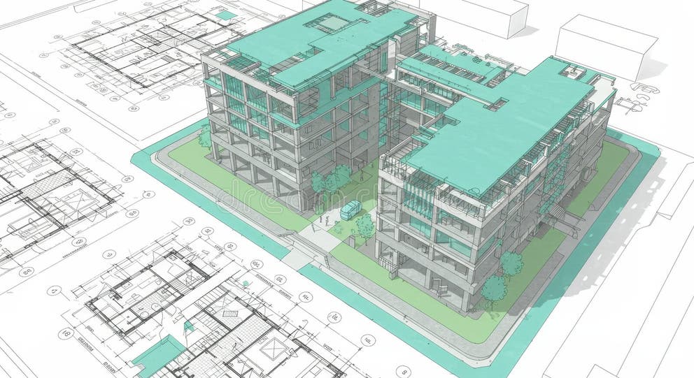 Architectural Building Design Model 3D Model of a Modern Building on ...