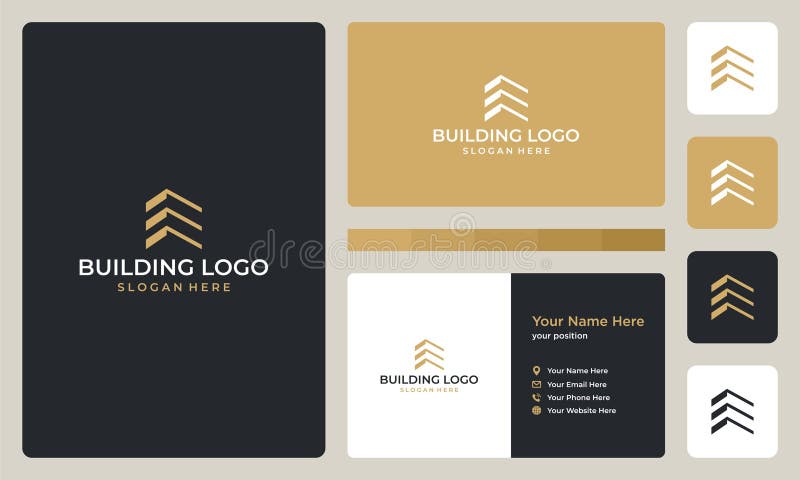 Architectural Building Logo. Premium Vectors. Business Card Design ...