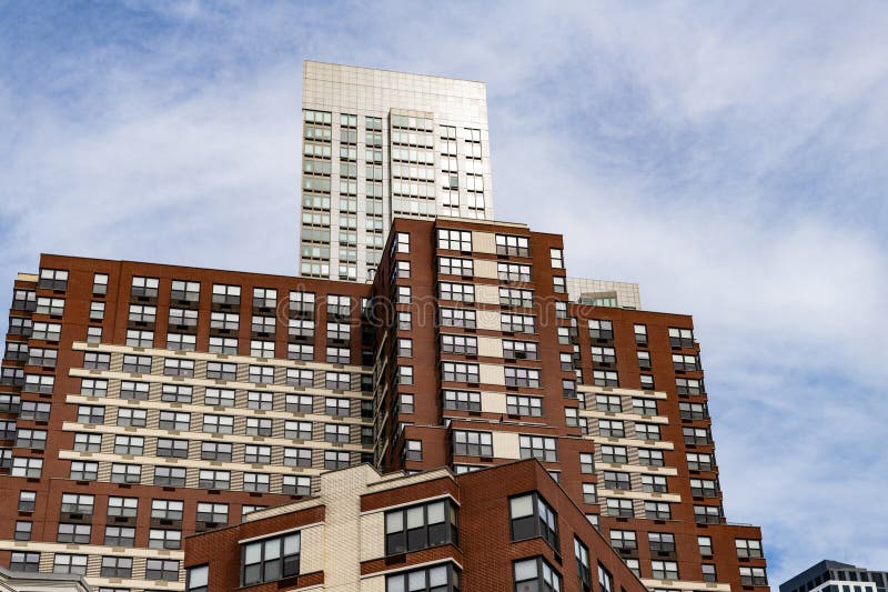 Architectural Building in Metropolis. Skyscraper Perspective View. City ...
