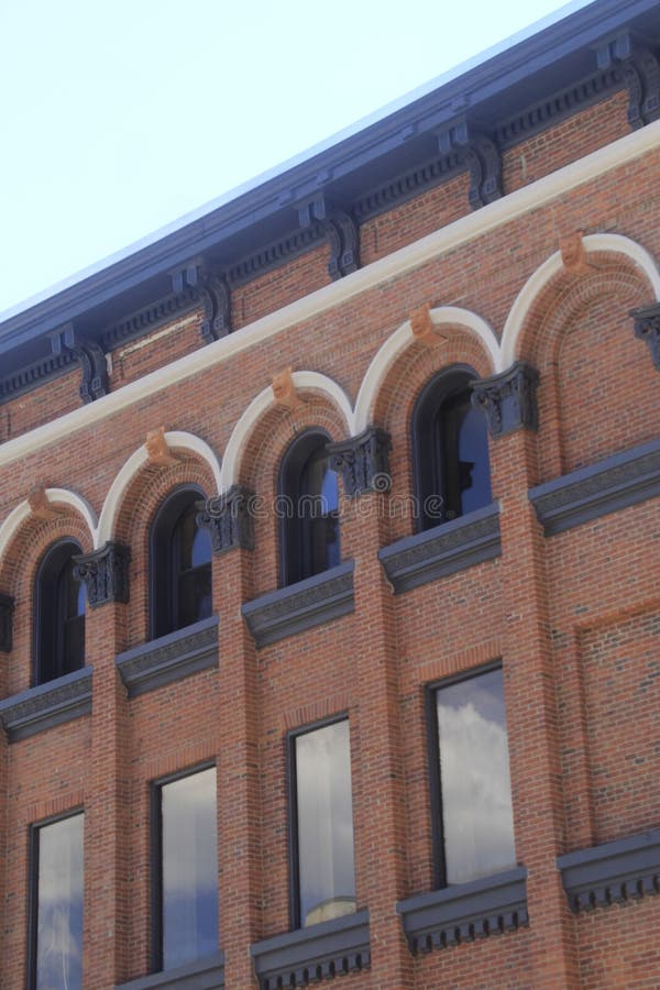 Architectural Buildings, with Arches. Stock Photo - Image of brick ...