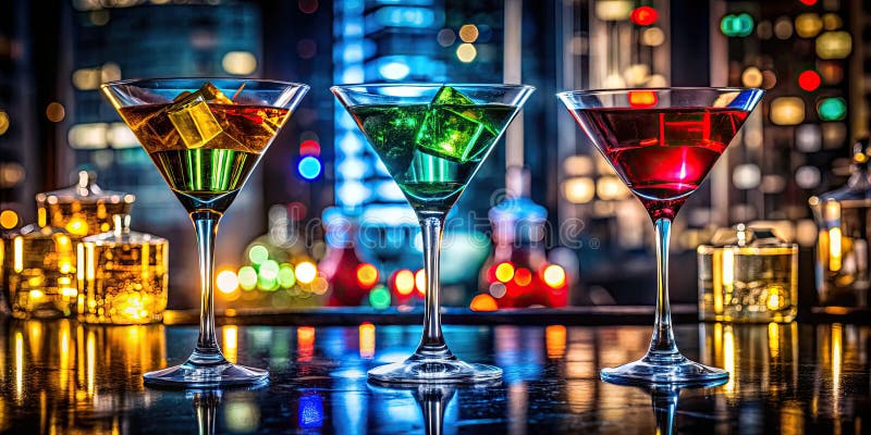 Architectural Cocktail Art Generative AI Captures Vibrant Drinks in a ...