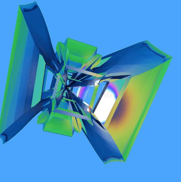 Architectural Color Lighting Perspective Stock Illustration ...