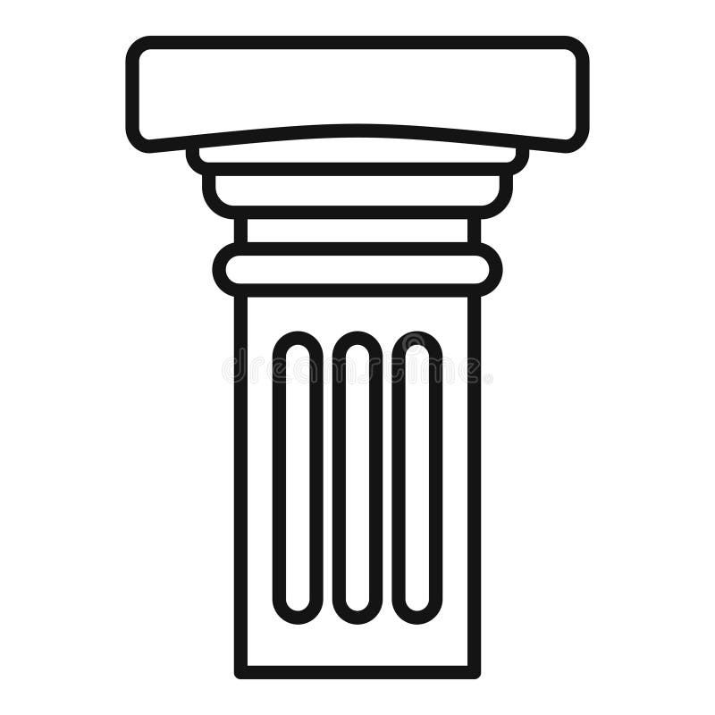 Architectural Column Representing Classical Style and Historical ...