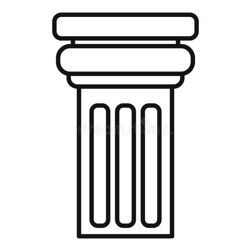 Architectural Column Symbolizing Classical Strength and Elegance Stock ...