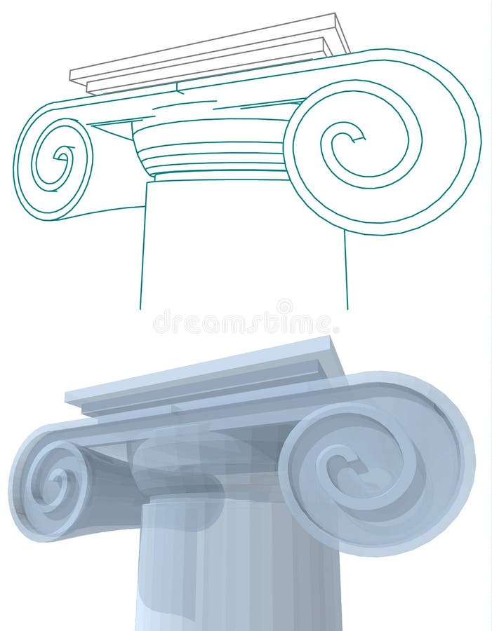 Architectural Columns Drawing Stock Illustrations – 414 Architectural ...