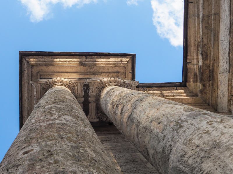 Architectural Columns. Old Columns is Ancient Style. Stock Photo ...