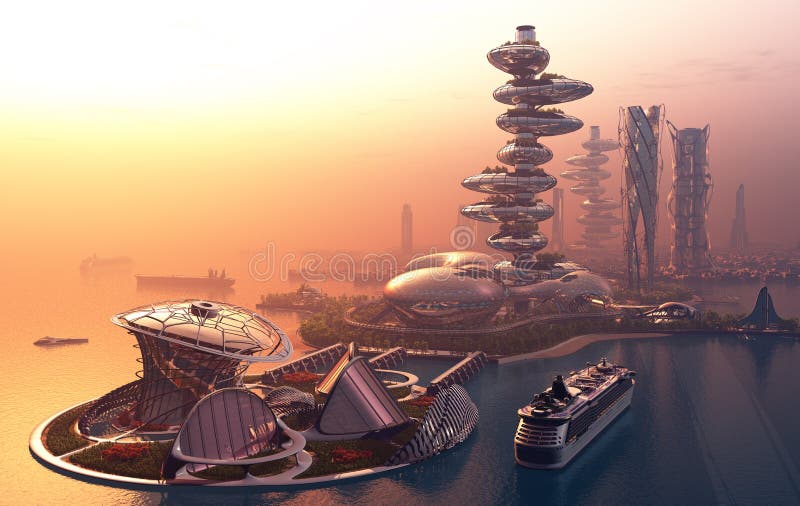 Architectural complex stock illustration. Illustration of downtown ...