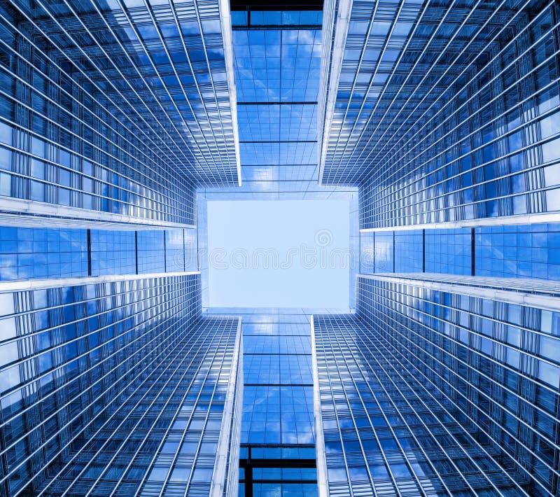 Architectural Composition Made of Corporative Buildings. Stock Image ...