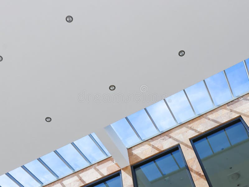 Architectural Composition with Modern Building Facade Details Stock ...