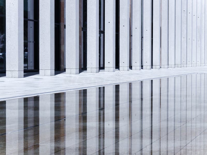 Architectural Composition with Modern Building Facade Details Stock ...