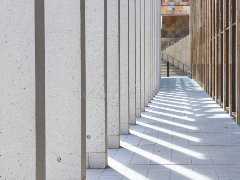 Architectural Composition with Modern Building Facade Details Stock ...