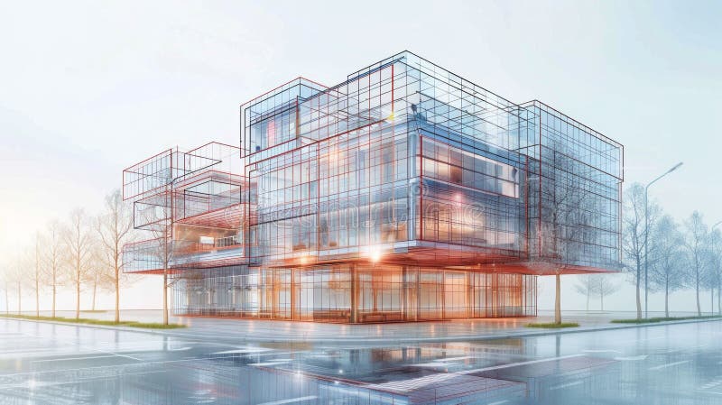 Architectural Computer Model, Industrial Development Project Stock ...