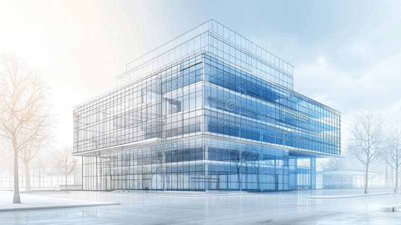 Architectural Computer Model, Industrial Development Project Stock ...