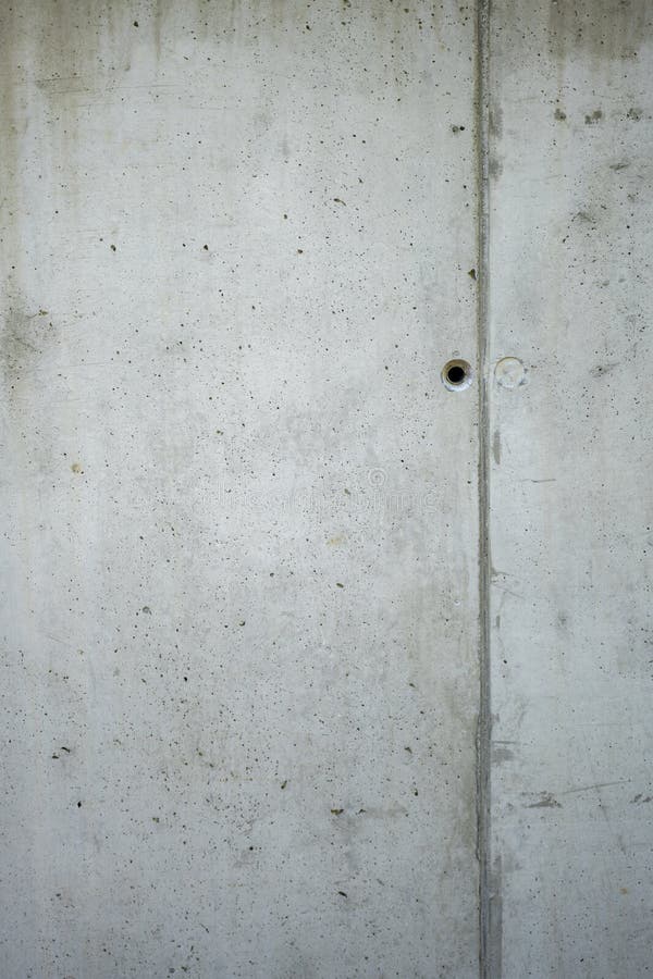 Architectural Concrete Wall. Visible Assembly Holes and Technological ...