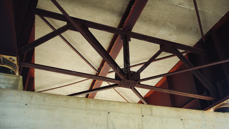 Architectural Construction As a Support Scaffold of Highway Stock Photo ...