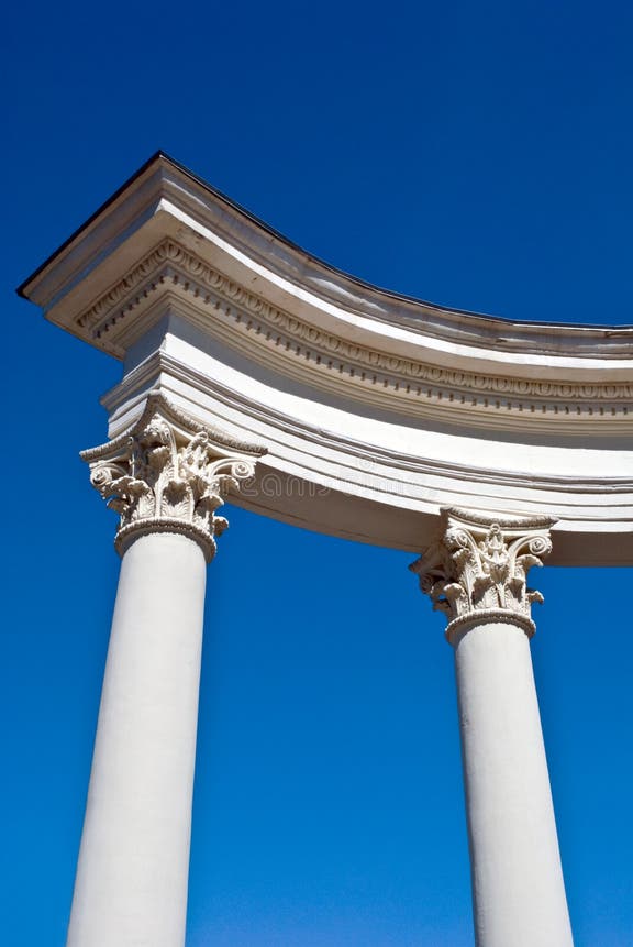 Architectural Construction with Columns Stock Photo - Image of columns ...