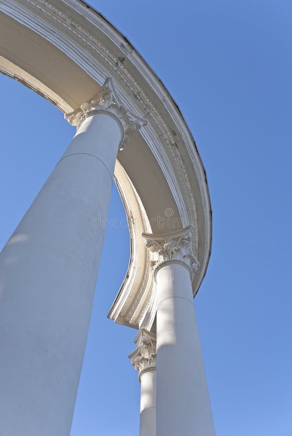 Architectural Construction with Columns Stock Photo - Image of element ...