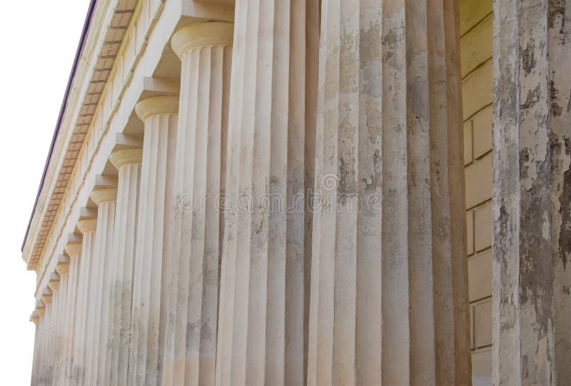 Architectural Construction with Columns Stock Photo - Image of ...