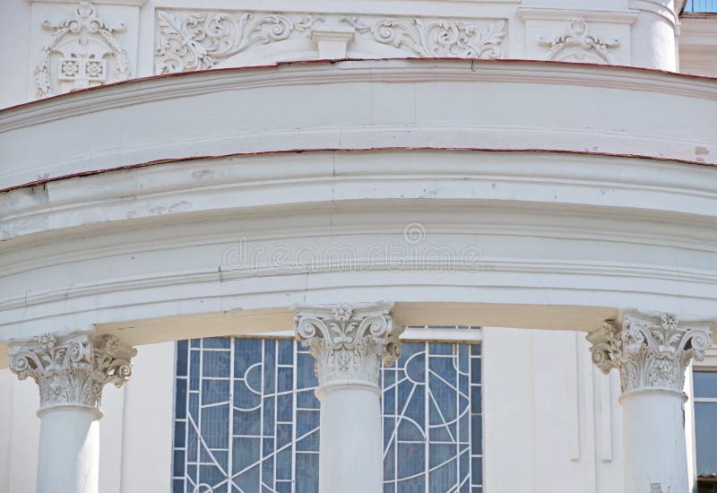 Architectural Construction with Columns Stock Image - Image of ornate ...