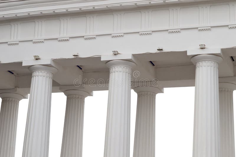 Architectural Construction with Columns Stock Photo - Image of building ...